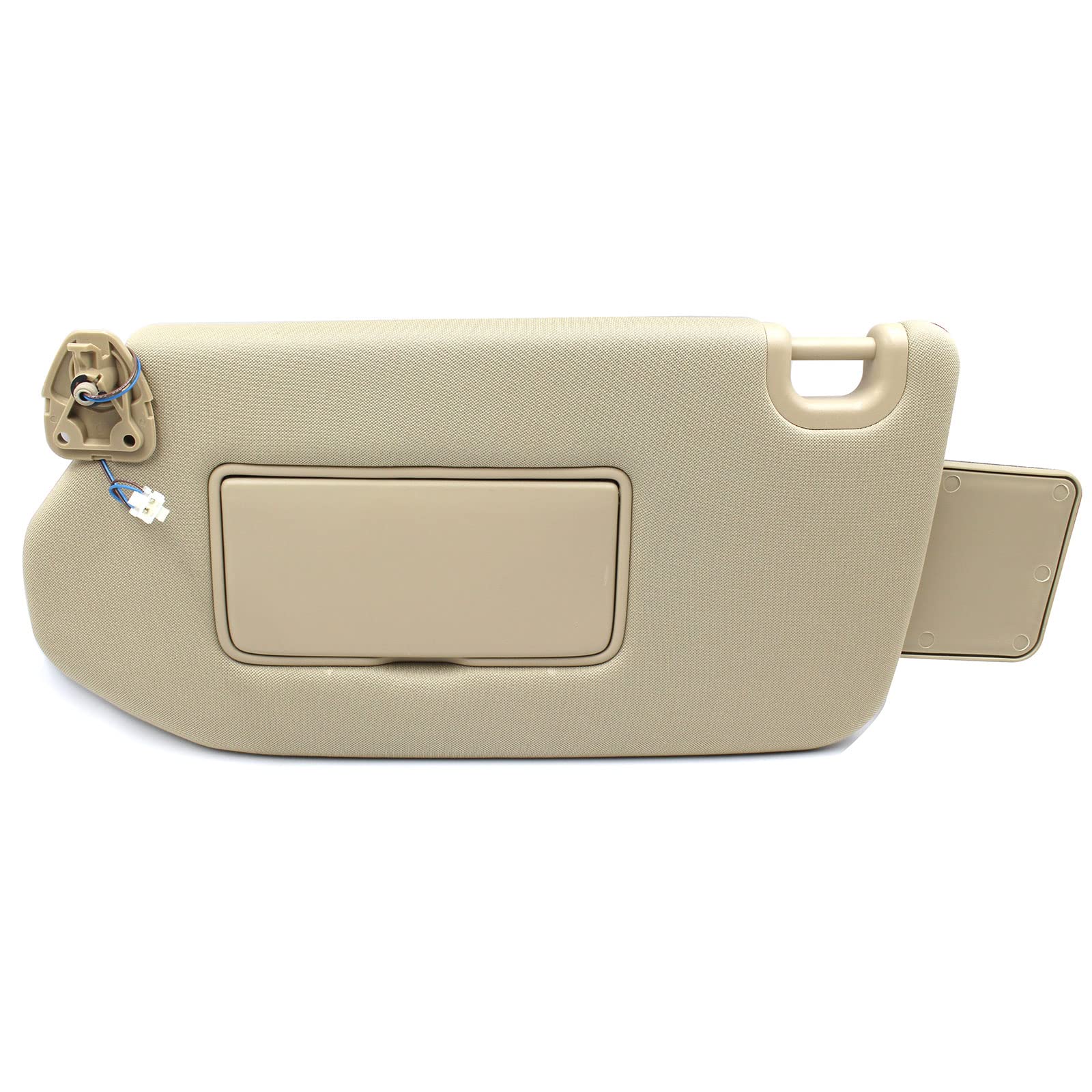 Nakuuly Left Driver Side Sun Visor Beige with Light Compatible with Nissan Pathfinder 2013-2018, Infiniti QX60 2014-2017, Infiniti JX35 2013
