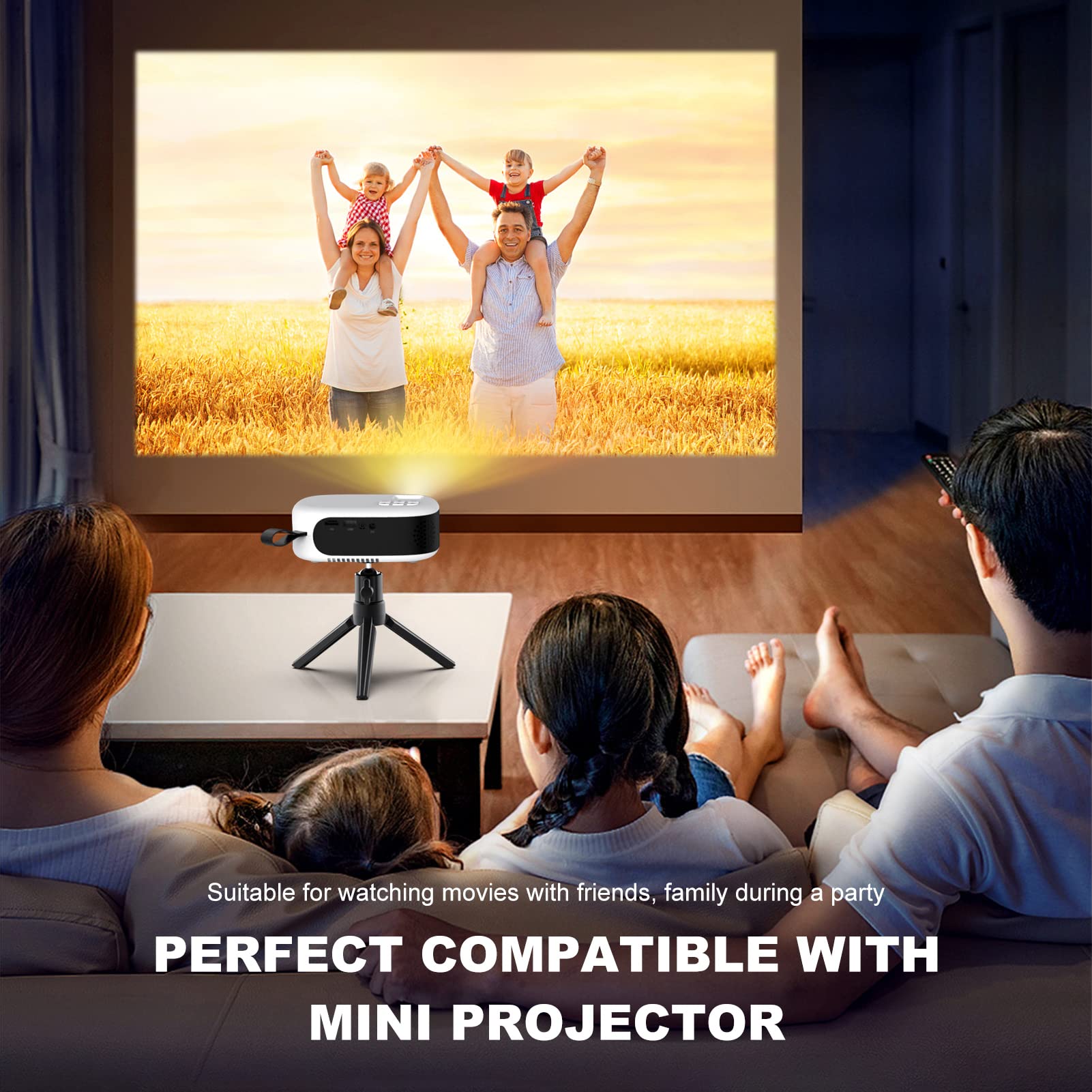 Mini Projector Tripod, Didbynm 6.3 Inch Compact Desktop Tripod Stand [Universal 1/4 Screw] [Ballhead] Pocket Tripods Stand for Mini Projector/Cameras Smooth 4, Osmo Mobile, Vimble 2