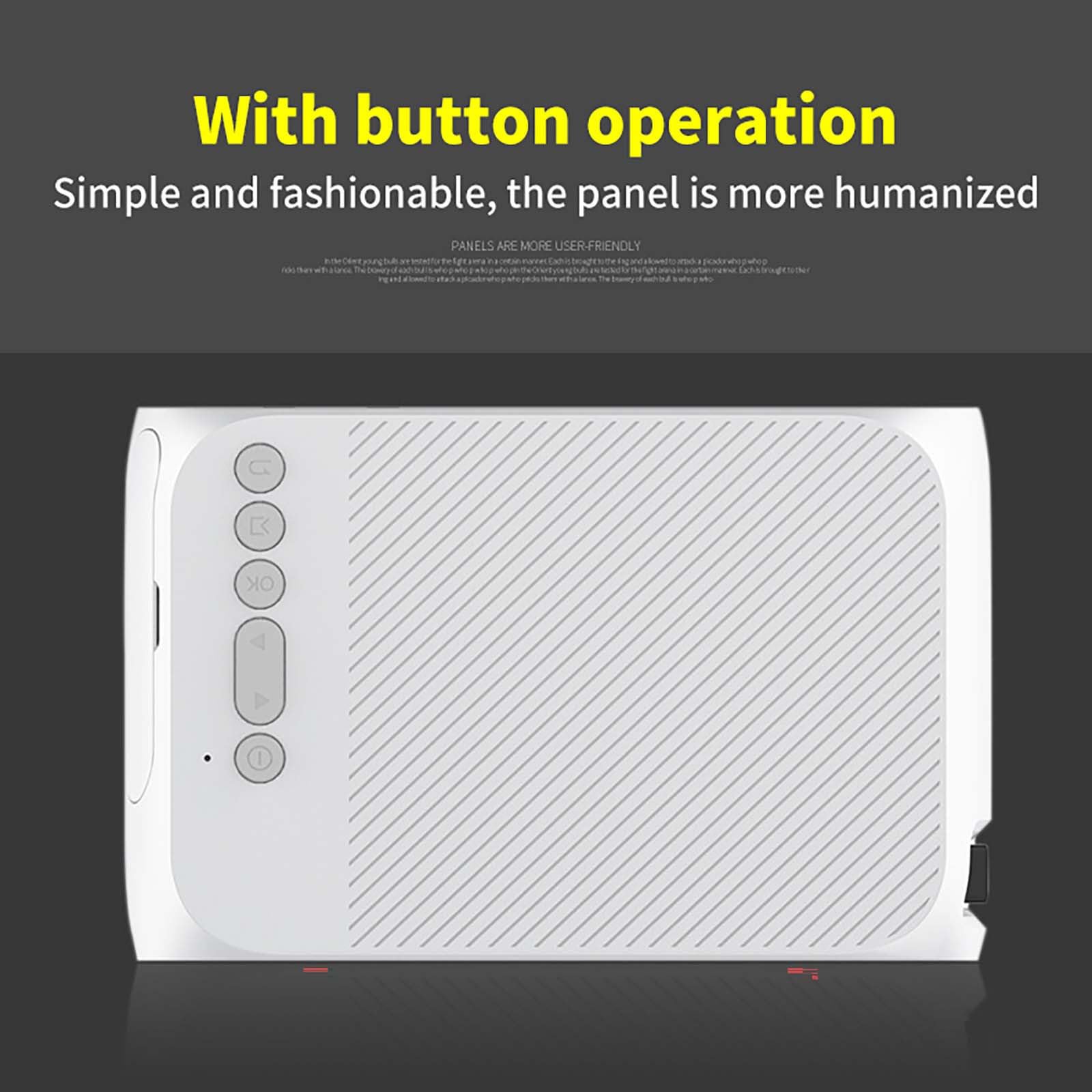 Mini Projector Led Portable Projector with HDMI Same Screen Projection Camper Apartment Essentials Classroom Must Haves Electronics for Men Tech Gadgets Birthday Gifts for Men Personalized Gifts