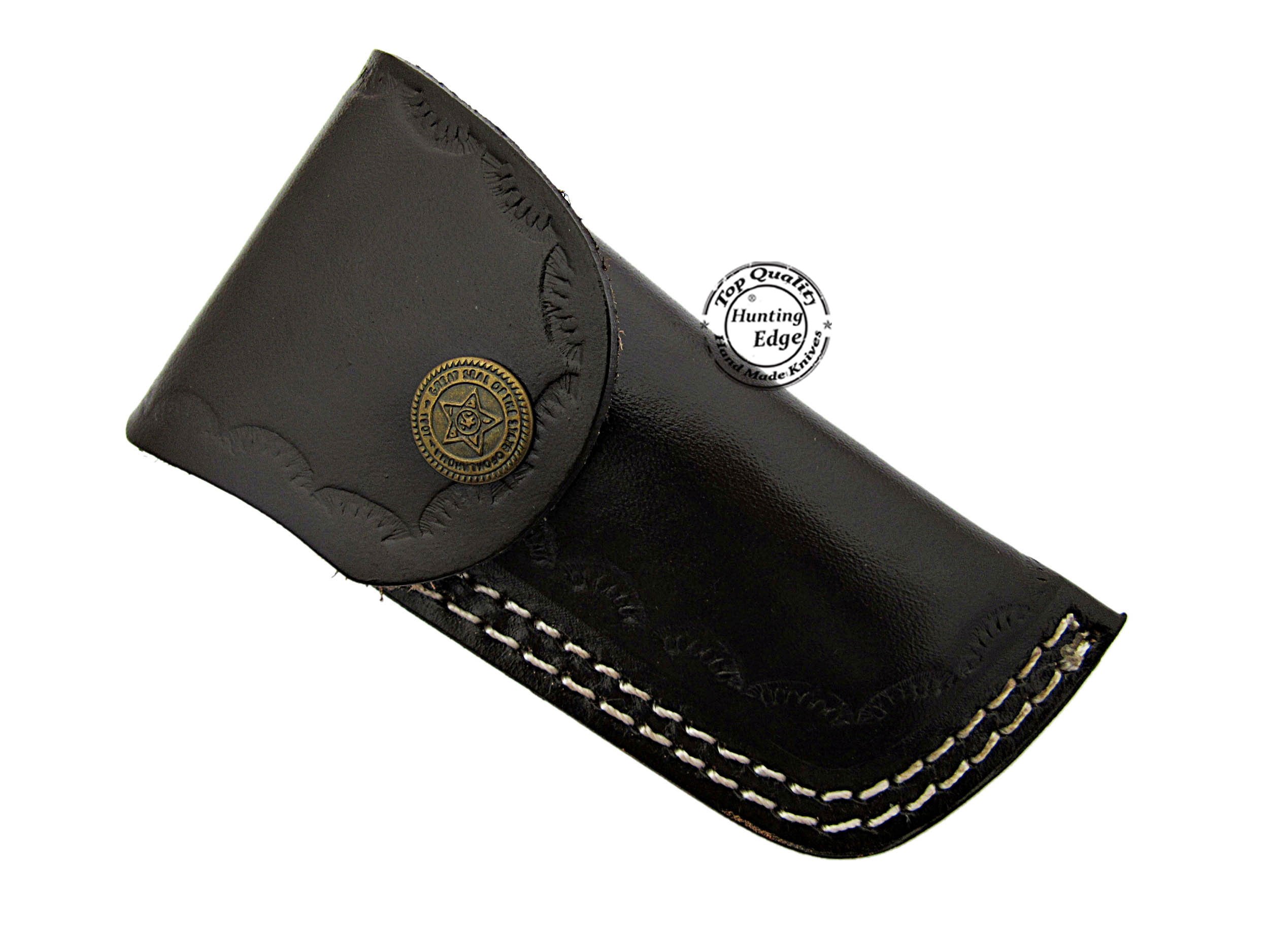 Hunting Edge Blue Wood 6.5'' 100% Handmade Damascus Steel Folding Pocket Knife 100% Prime Quality