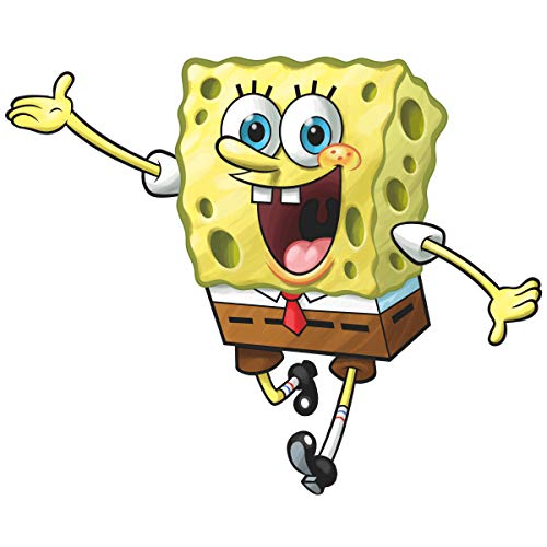 RoomMates RMK1406GM Spongebob Squarepants Peel and Stick Giant Wall Decal , Yellow
