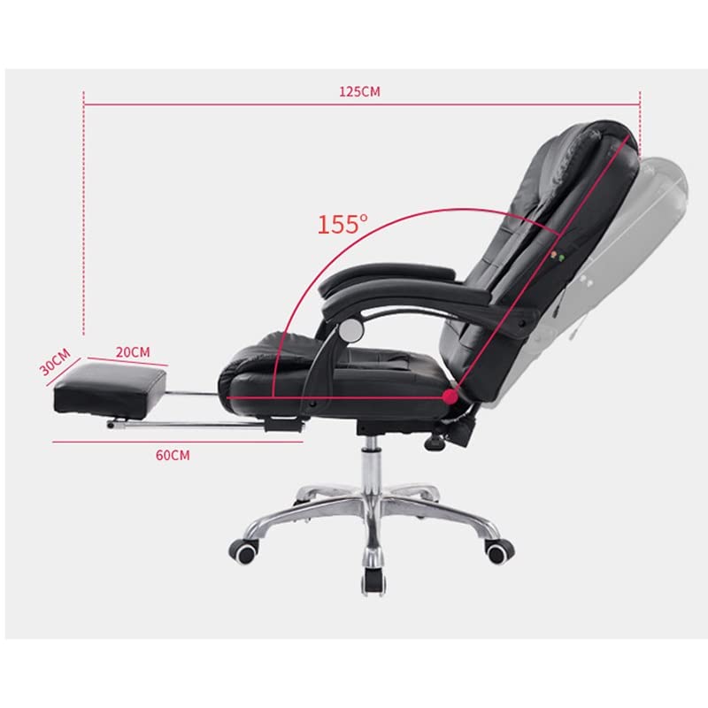 TJLSS Computer Chair Home Fabric Leisure Boss Chair Washable Office Chair Swivel Lift Chairs Massage Recliner