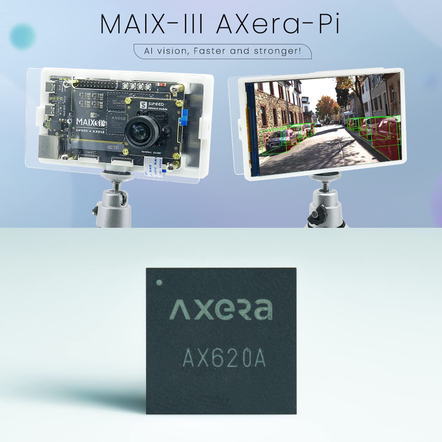 Sipeed M3AXPI Linux AI Development Board Based on AX620A Soc with Quad-core Cortex A7 1Ghz CPU 3.6TOPs NPU 2GB LPDDR4X RAM Onboard WiFi Gigabit Ethernet Support Night Vision/Vision Face Detection