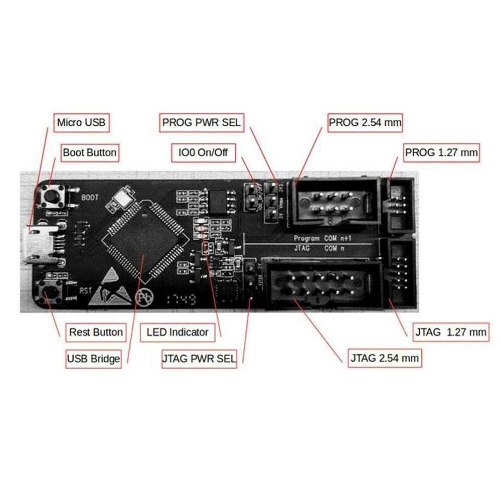 SUPERSHOT JTAG Debug Program Downloader ESP-Prog ESP8266 ESP32 Chip Automatic Debugging Board,Components