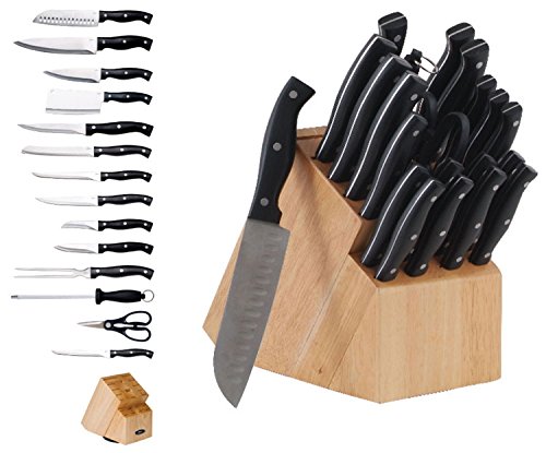 Oster Huxford Cutlery, 22 Piece, Black