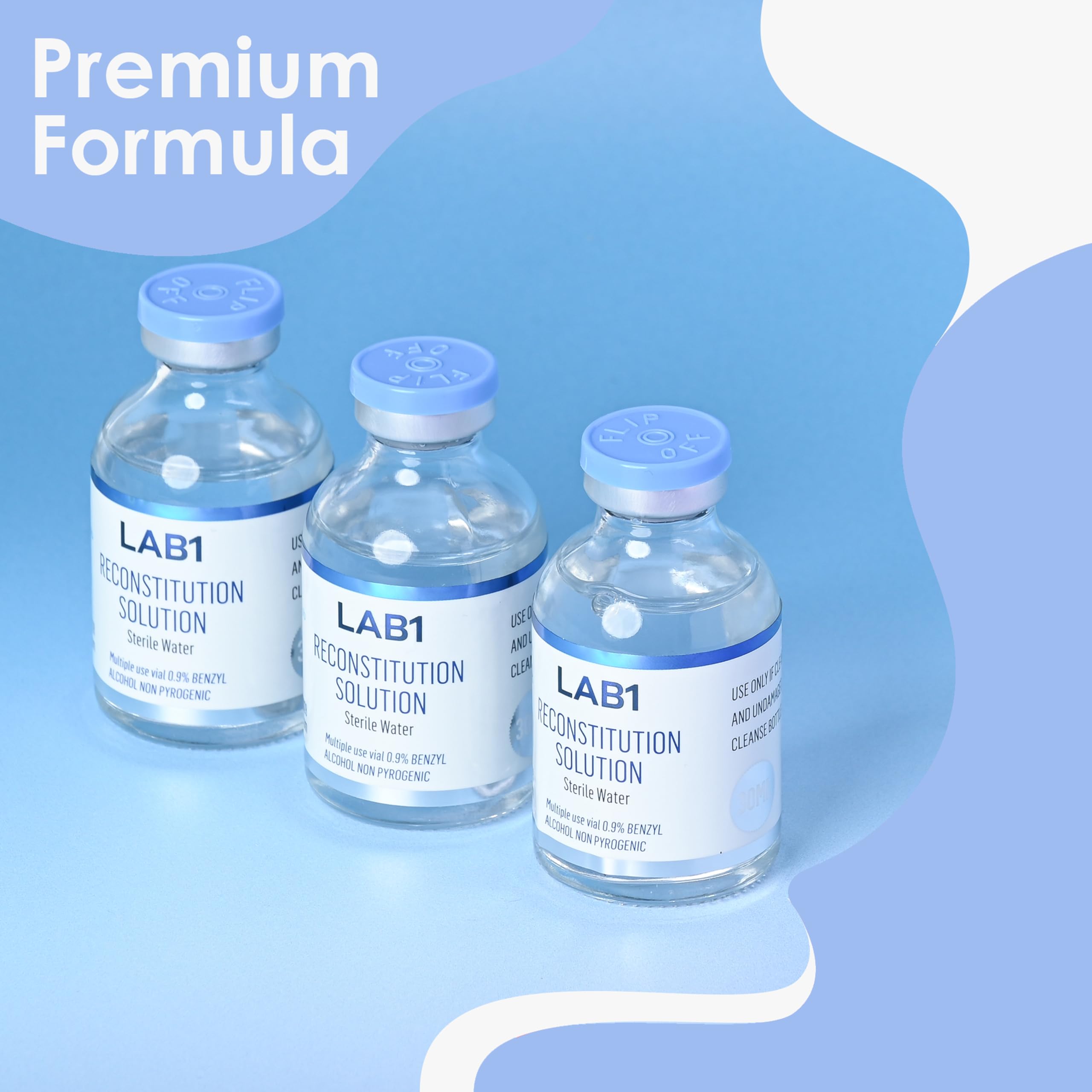 Stat Peptides Reconstitution Solution - Clear Glass Bottle - Pure Premium Formula - Best Quality - 30mL
