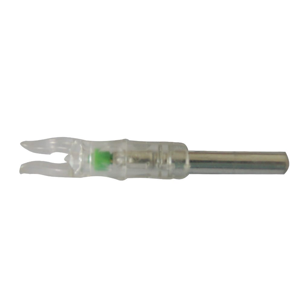 Jiexi Hwyp Automatically Lighted Led Nocks for Inner Diameter 6.3 mm Compound Bow Arrows GT Size Pack of 6 (green)