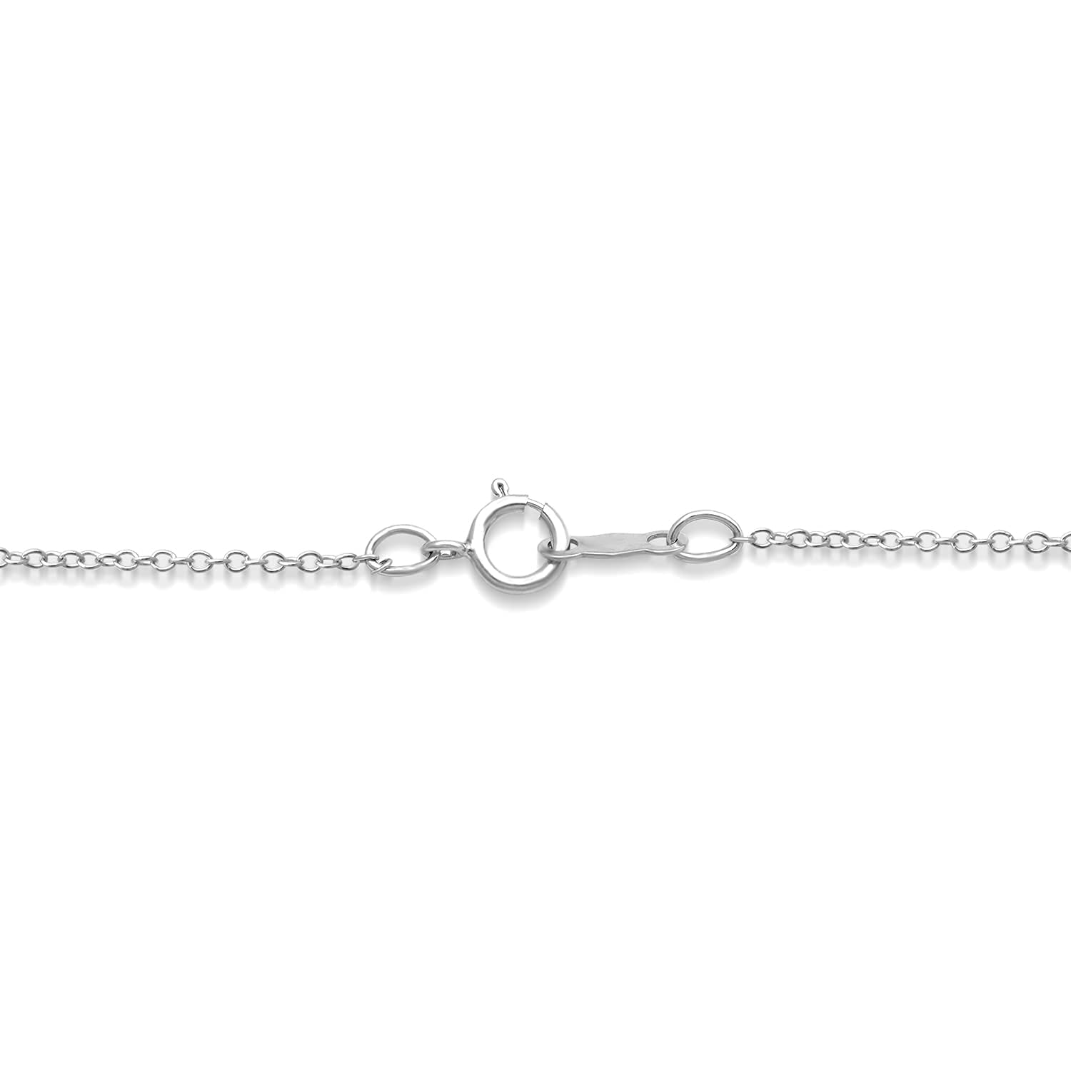Jewelili Sterling Silver Treated Black and Natural White Round Diamonds Infinity Twist Pendant Necklace, 18β Cable Chain