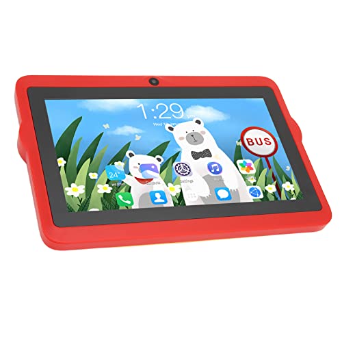 Toddler Tablet, Single Speaker 100240V Dual Camera Kids Tablet with Baby Stand US Plug
