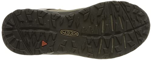 KEEN womens Terradora 2 Mid Height Leather Waterproof Hiking Boot, Brindle/Redwood, 7.5 US