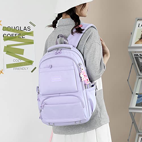 Woyiyaan Backpack for School Girls Bookbag Cute Bag College Middle High Elementary School Backpack for Teen Girls (Black)
