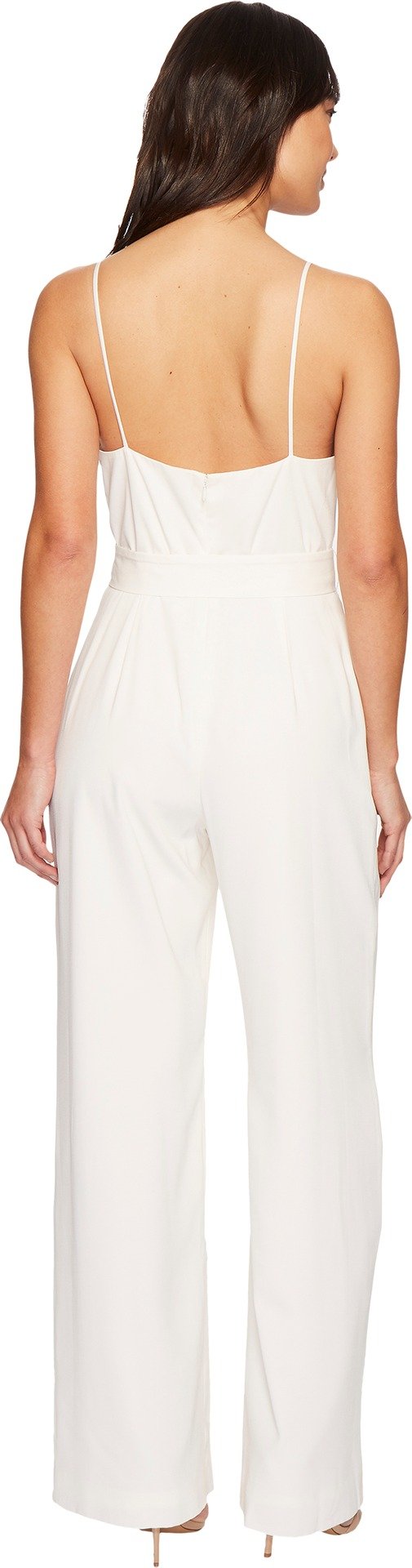 Jill Jill Stuart Women's Spaghetti Strap Jumpsuit with Pockets, Alabaster, 12