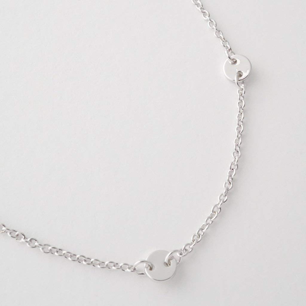 Honeycat Milky Way Disc Chain Bracelet in Gold, Rose Gold, or Silver | Minimalist, Delicate Jewelry (Silver)