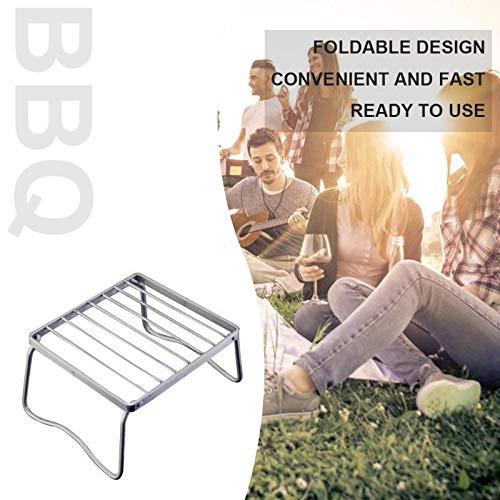 HALOU Family Party Barbecue Grill Outdoor Stainless Steel Portable Folding Barbecue Grill Garden Rack Lightweight Kitchen Tools