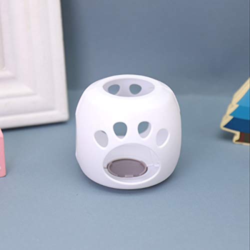 Jakuva 10 Pack Door Knob Safety Cover for Kids,Child Proof Door Knob Locks of Lockable Design, Fitting Most Knobs for Children Safety(White)