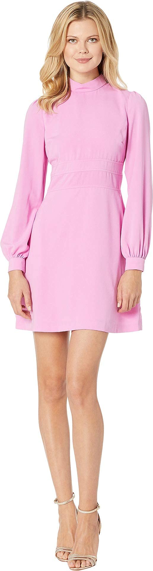 Jill Jill Stuart Women's Puff Sleeve Dress, Sugar Pink, 2