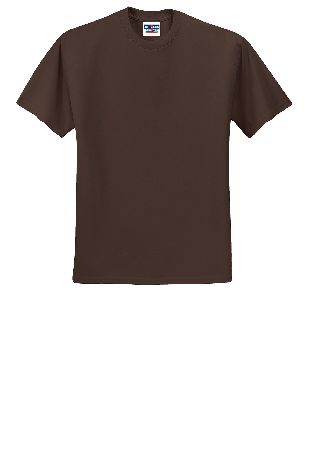 Jerzees Dri-Power Mens Active T-Shirt Large Chocolate