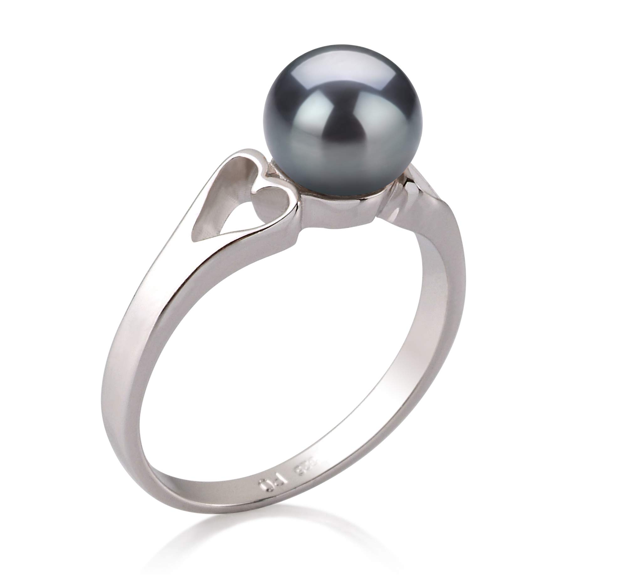 Jessica Black 6-7mm AA Quality Freshwater 925 Sterling Silver Cultured Pearl Ring For Women - Size-9