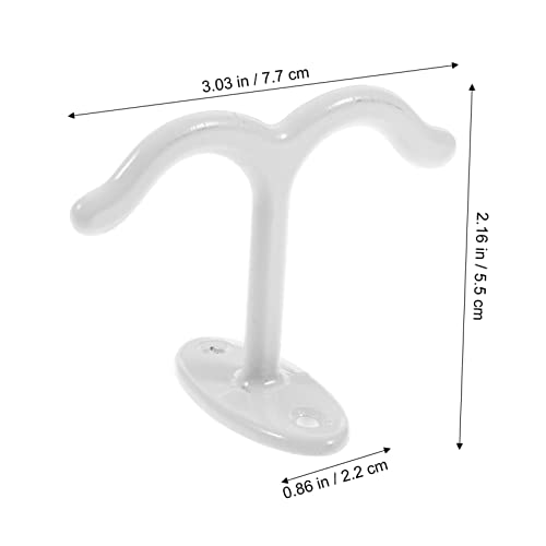 VILLCASE 4pcs Closet Garage Hat Robe Clothes Prong Top Wardrobe Bag Cabinet Coat Towel Hanging Hooks Hook Under Multifunction Kitchen Metal Bathroom Hangers Double Ceiling Clo Hanger