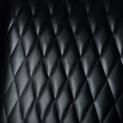 Yoluckea High Back Dining Chair, Retro Wing Back King Throne Chair Head Chairs for Dining Table, PU Leather Upholstered Accent Side Chair for Living Room Dining Room Bedroom, Black