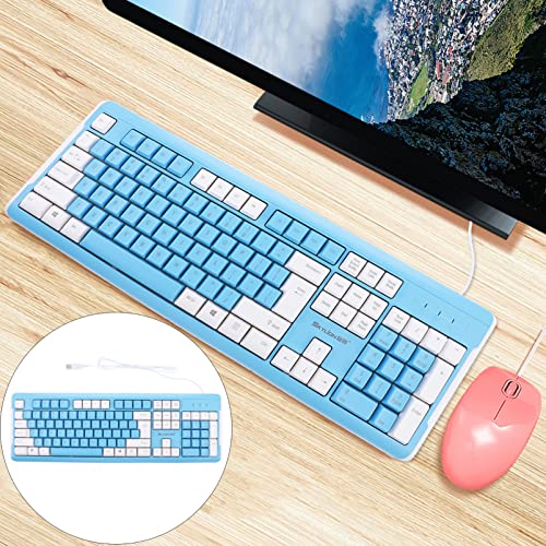 SOLUSTRE Mechanical Keyboard Computer Keyboards 2 Pieces USB Gaming Keyboard Laptop Keyboard RGB Backlight Keyboard Wired USB Keyboard Wired RGB Backlit Mechanical Keyboard Computer Keyboards