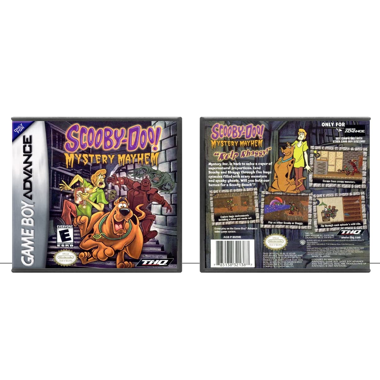 Scooby Doo: Mystery Mayhem | (GBA) Game Boy Advance - Game Case Only - No Game