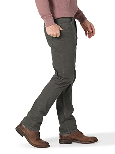 Wrangler Authentics Men's Slim Fit Straight Leg Jean, Anthracite, 33W x 32W