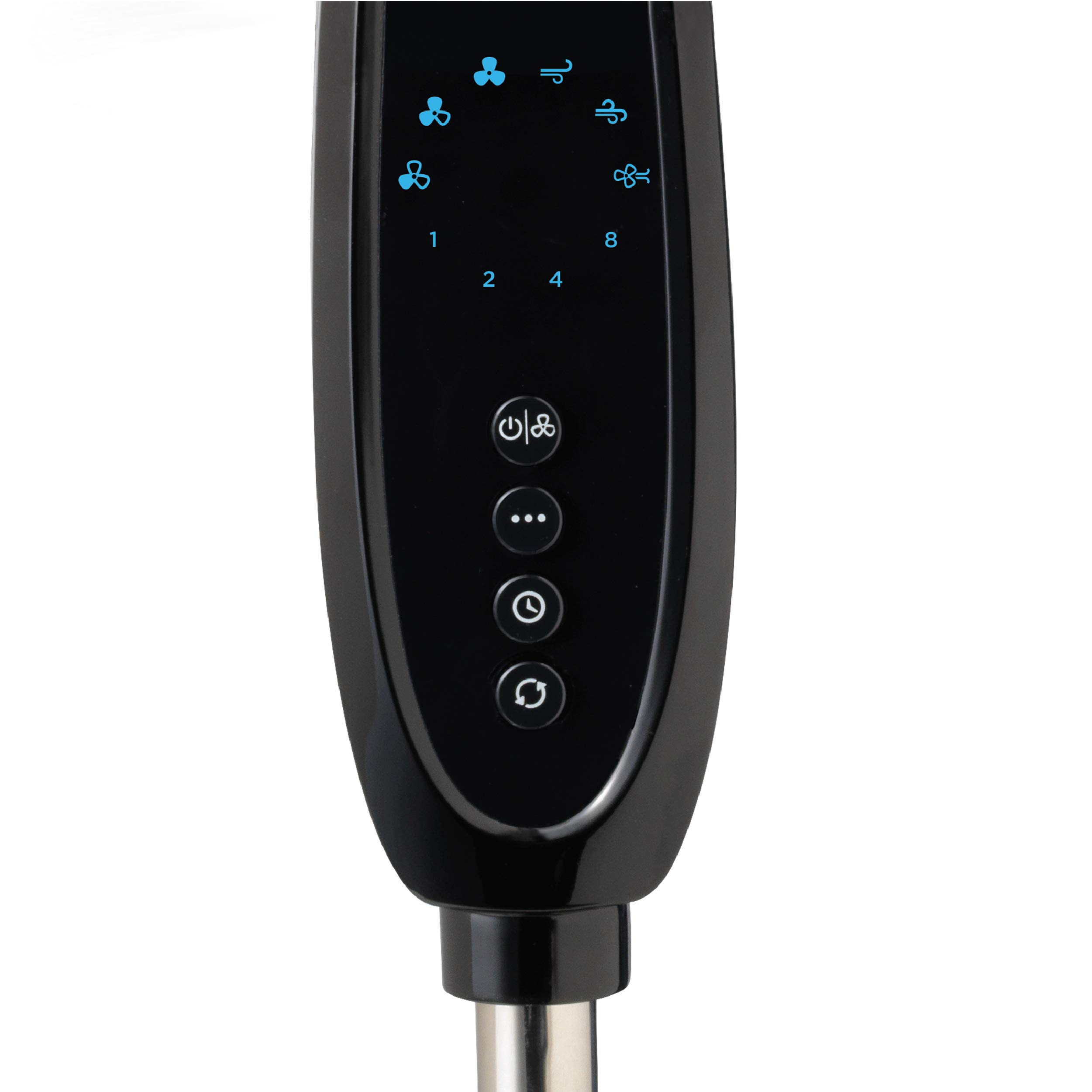 Honeywell Double Blade 16 Pedestal Fan Black With Remote Control, Oscillation, Auto-Off & 3 Power Settings