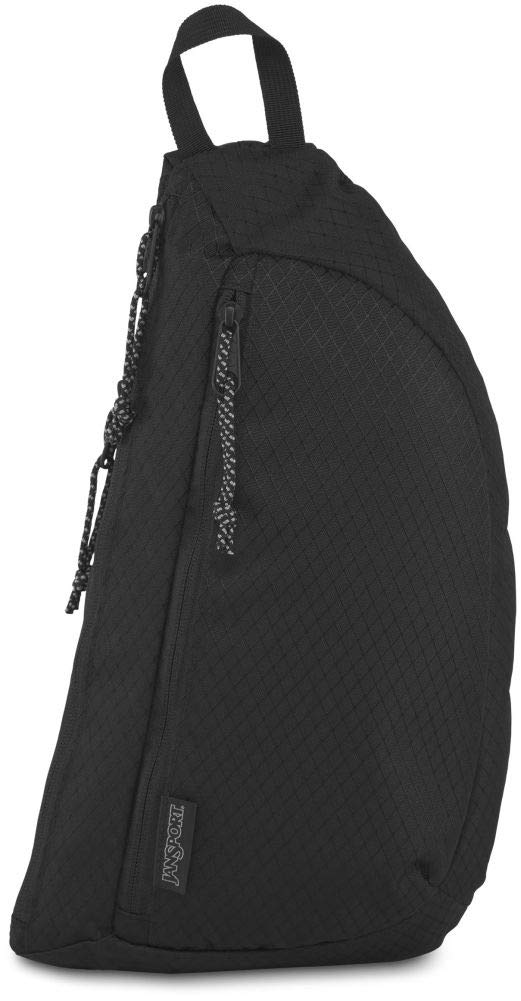 JanSport City Sling Crossbody Bag - Versatile Backpack, Ideal Travel & Day Pack, Blacktop