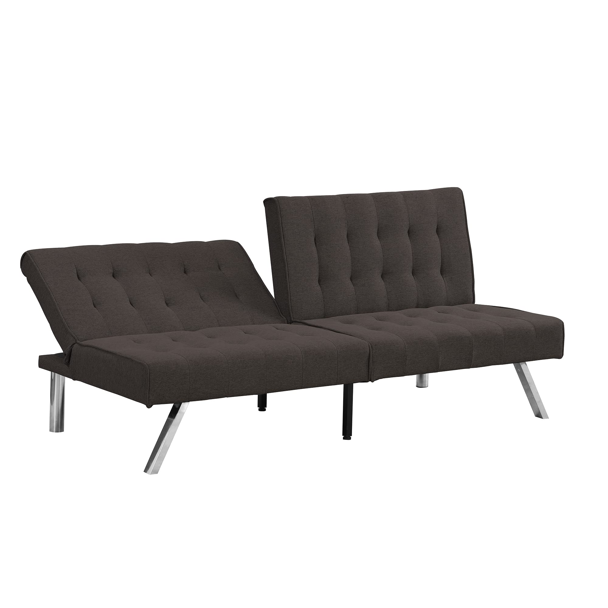 YUNLife&Home Convertible Loveseat Sofa Bed Sleeper Daybed,Modern Upholstered Folding Recliner,Small Splitback Futon Sofá,2 Seaters Couches for Compact Living Space/Dorm/Aparment/Bonus Room