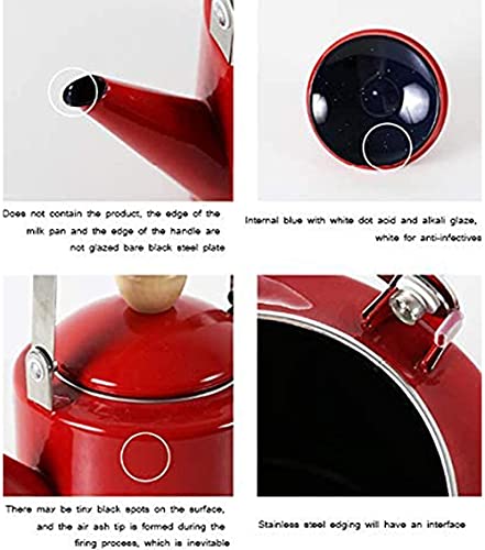 WYOERN Coffee Kettle Stainless Steel, Kettle Stainless Steel, Pour Over Coffee Kettle，Induction Cooker Gas General Teapot, teapot Large teapot for Cosy Tea infusers-Red