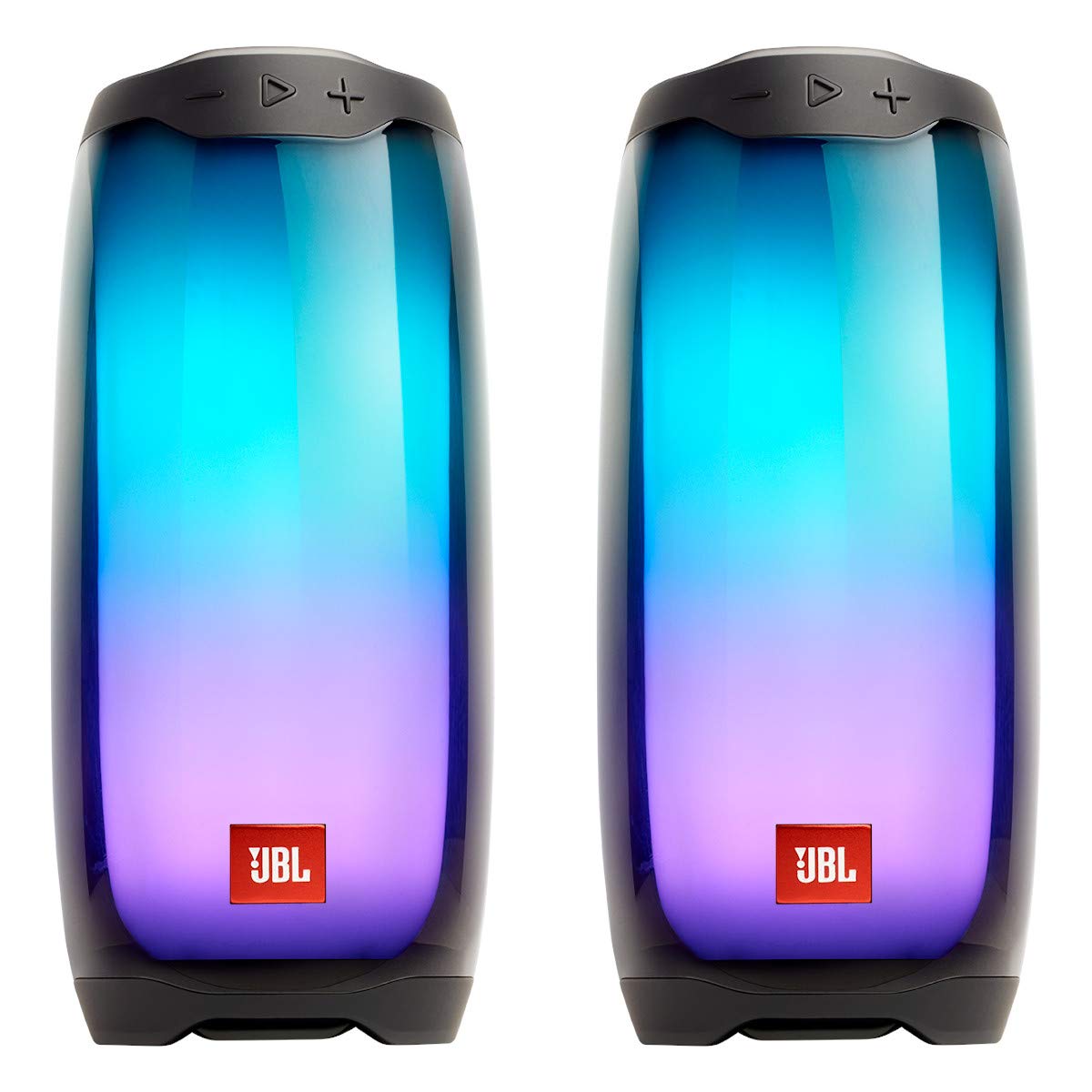 JBL Pulse 4 Wireless Bluetooth IPX7 Waterproof Speaker Pair Bundle - Black