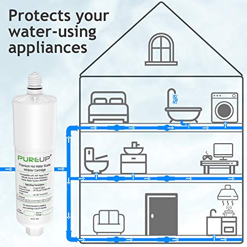 PUREUP AP431 Replacement Filter Compatible with Aqua-Pure Whole House Scale Inhibition Inline Water System AP430SS - Ap431 Replacement Cartridge Pack of 3