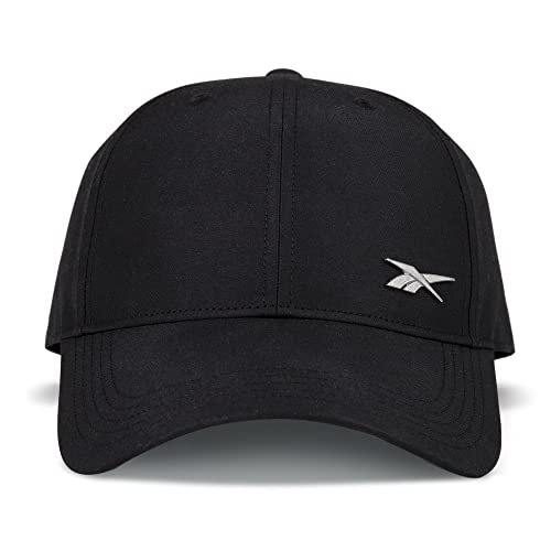 Reebok Women Standard Active Metal Cap with Adjustable Strap (One Size Fits Most), Badge-Black