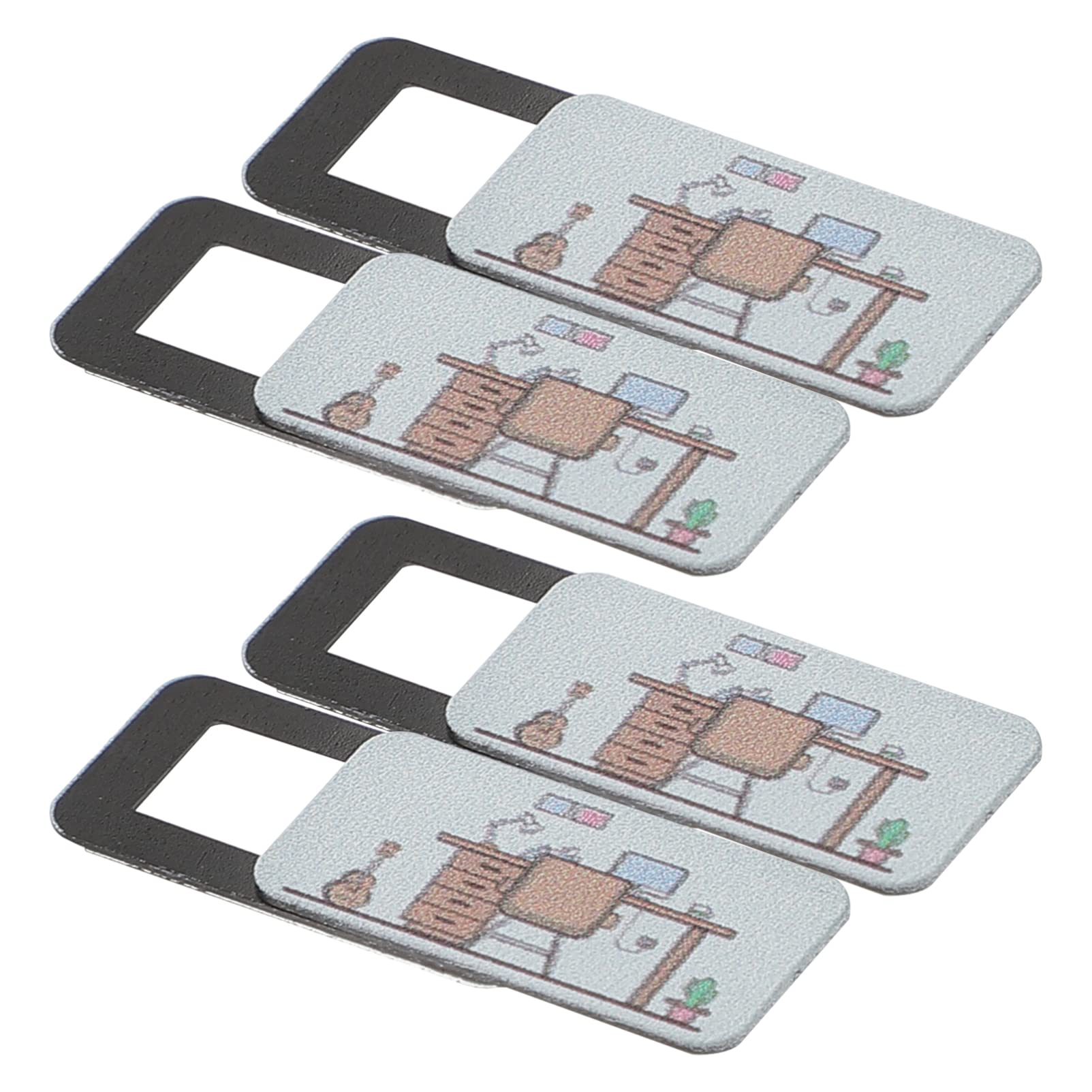 SOLUSTRE 4pcs Camera Privacy Cover Cell Phone Camera Cover Computer Tablet Computer Camera Cover Webcam Cover for Laptop Tablet Camera Covers Slider Universal Accessories Abs