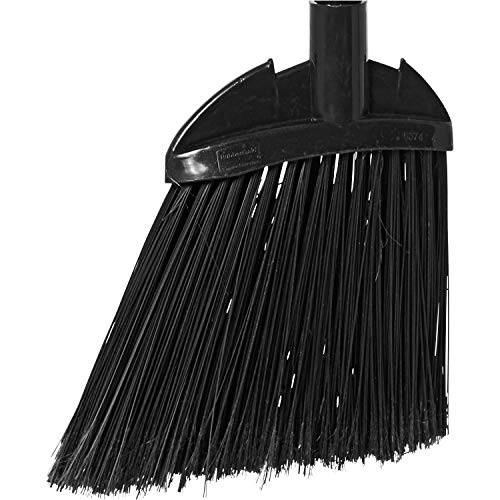 Rubbermaid Commercial 6374 7-1/2" Length x 2" Width x 35" Height, Black Color, Polypropylene Lobby Broom with Vinyl Coated Metal Handle