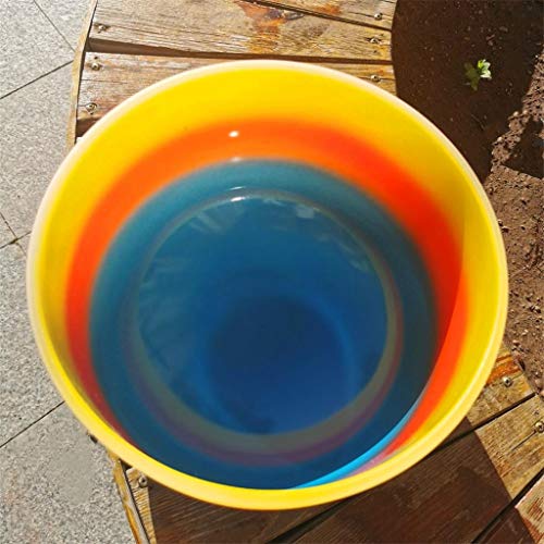 SJYDQ 8 Inch Note E Rainbow Color Frosted Quartz Crystal Singing Bowl for Sound Healing (Size : 432hz)