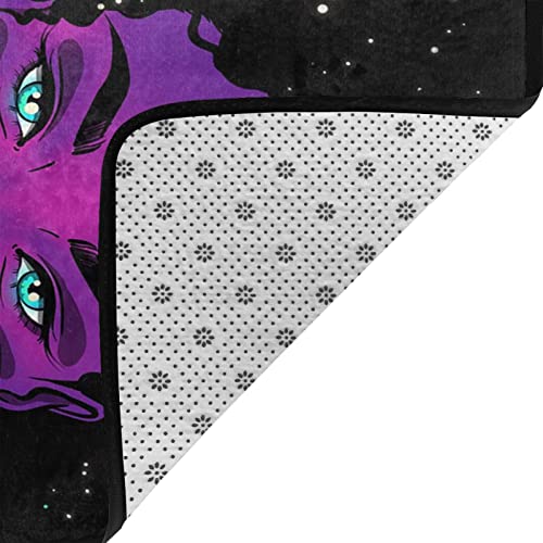 YUXIXI Non-Slip Area Rugs Home Decor Ghost Girl from Outer Space Floor Mat Living Room Bedroom Carpets Doormats 60 X 39 Inches