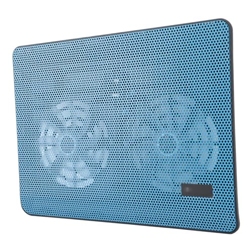 Jauarta Laptop Cooling Pad Laptop Cooler Dual Fan Low Noise Operation 1.5mm Hole Diameter Laptop Gaming Accessory for Within 17in