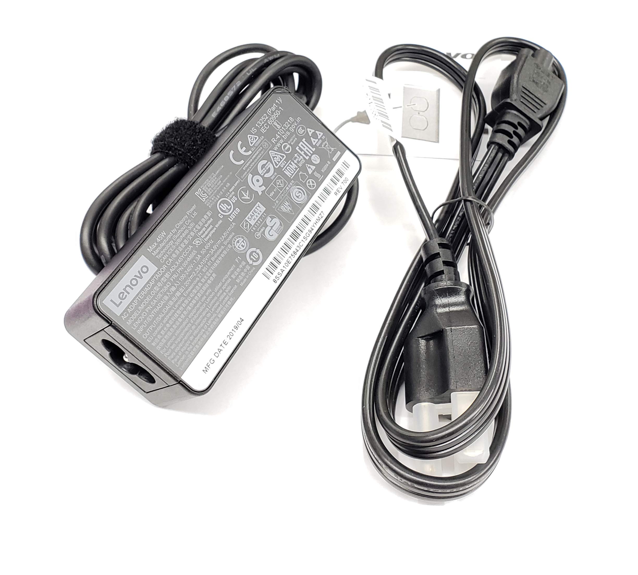 Laptop Charger 45W watt USB Type C AC Power Adapter - ThinkPad Yoga Miix,X280 T480 T480s T580 E480,MIIX5 Pro,X1 Carbon 2017 2018,X1 Tablet