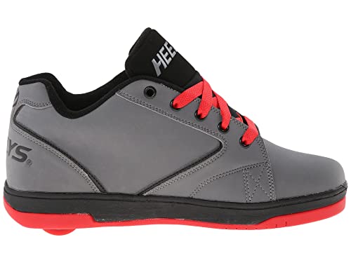 Heelys Men's Propel 2.0 Fashion Sneaker, Grey/Red/Black, 10 M US