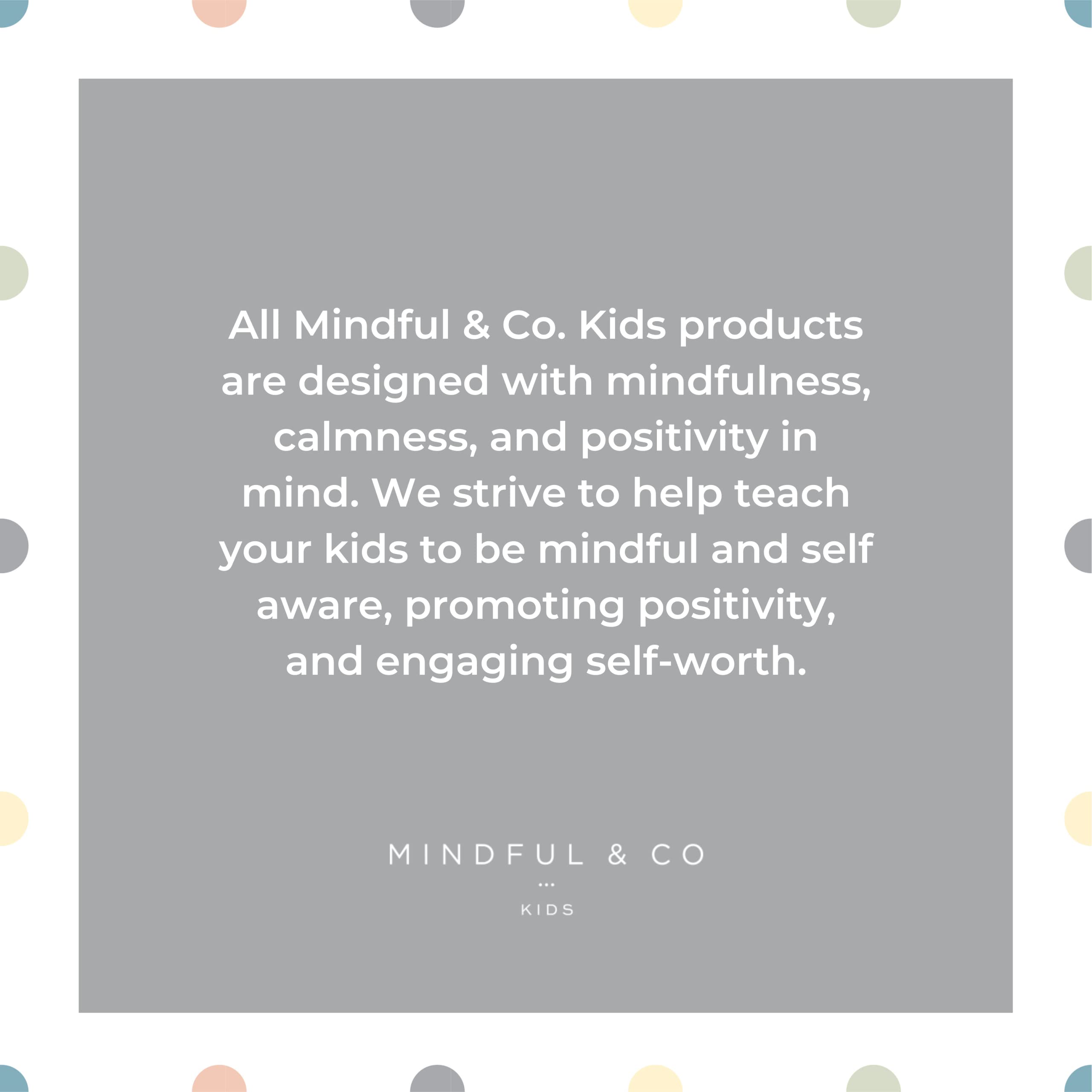Mindful and Co Kids Printed Lightweight Children's Yoga Mat, 100% Recycled Rubber with Non-Slip Suede for Toddler Preschool & Elementary, Space