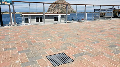 Vodaland - 16x16 Inch Catch Basin. PPE Plastic with 100% Stainless Steel - ADA/Heel Proof Grate and Sediment Basket Included.
