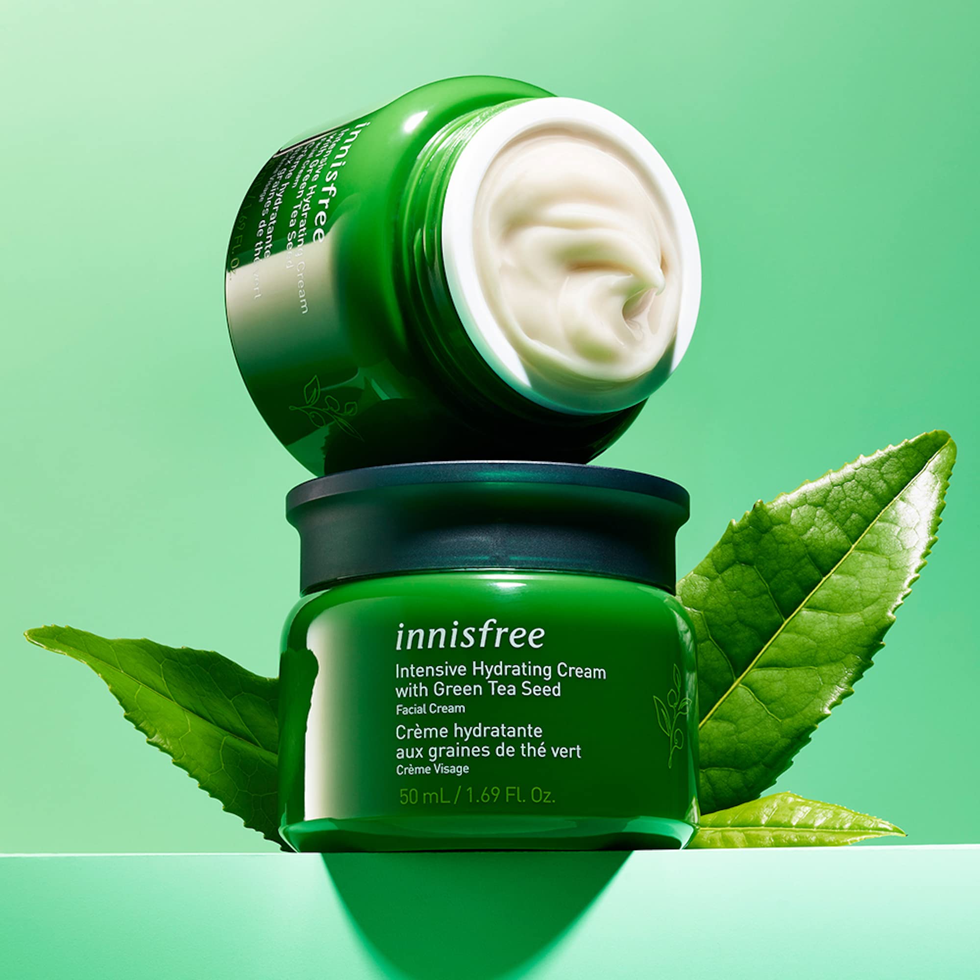 innisfree Green Tea Seed Intensive Hydrating Cream Face Moisturizer , 1.69 Fl Oz (Pack of 1)
