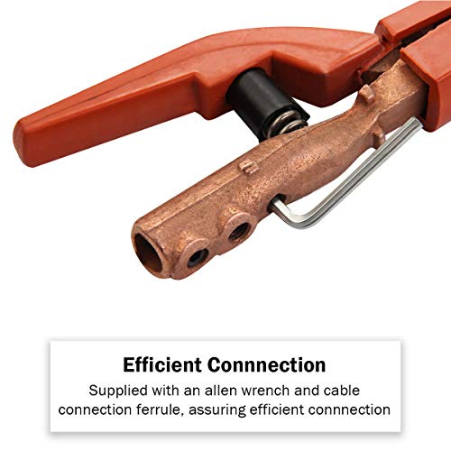 Reboot Welding Electrode Holder 300AMP Copper Heavy Duty Jaw Holding Plier Electrode Clamp of Welding Machine ARC Welder American Design