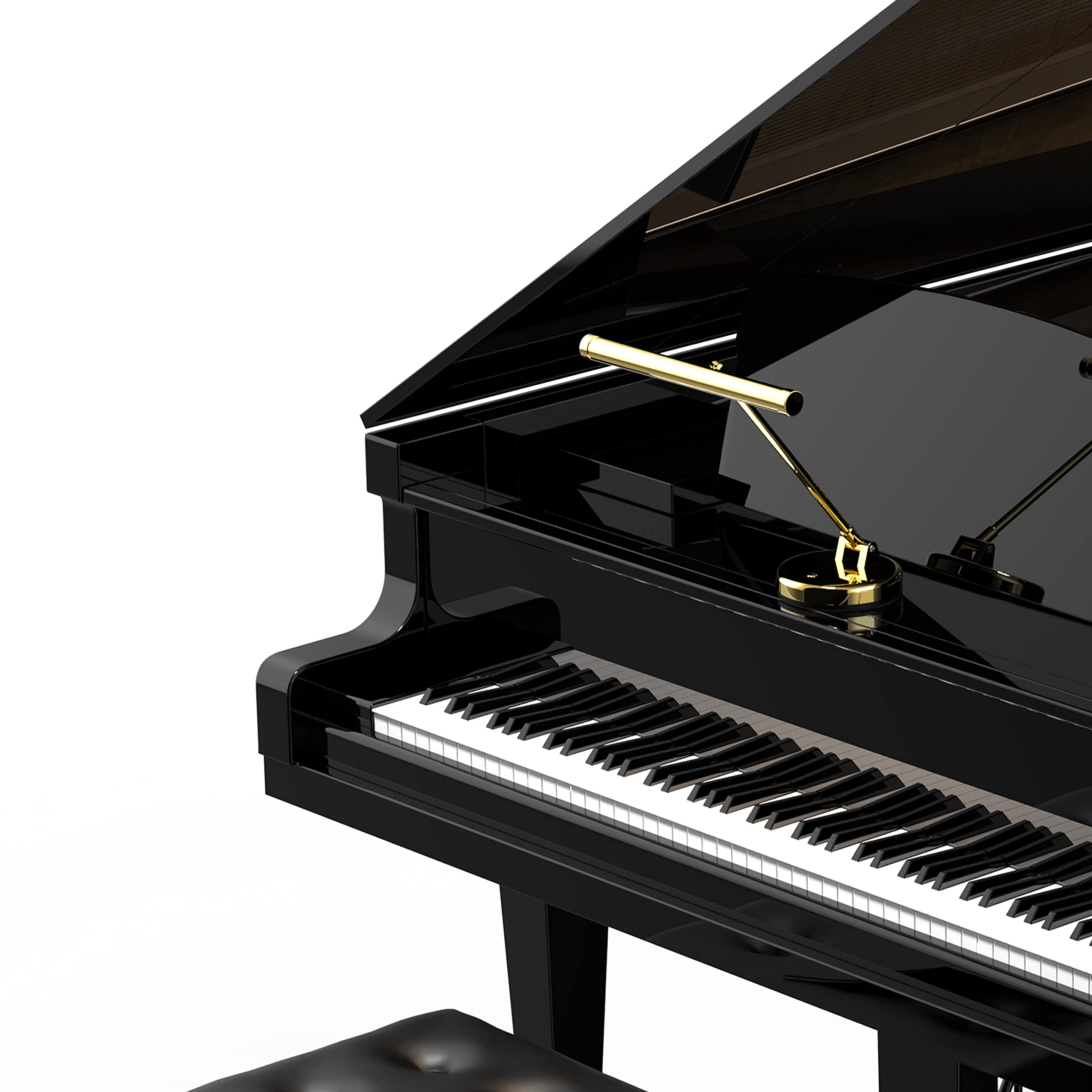 Kesito LED Piano Light, Piano Desk Lamp, Warm Light, with Plug-in Adapter, Gold (Warm Light)