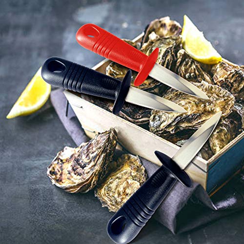Oyster Knife with Cut Resistant Gloves Set, Oyster Opener Kit for Kitchen Used, Oyster Clam Shellfish Seafood Shucking Knife, cuchillo para pelar ostras con guantes