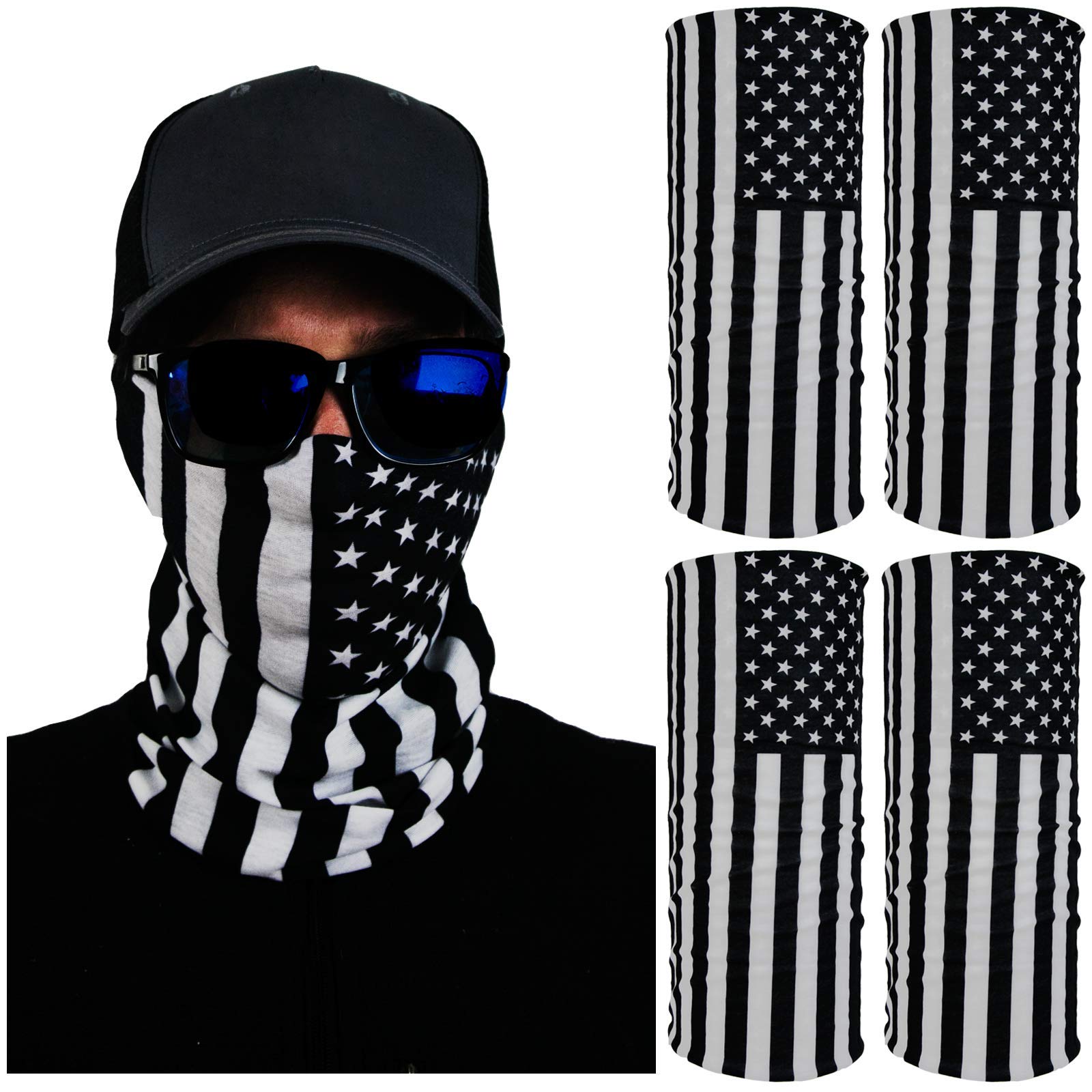 International Tie Maryland Flag Bandana – Face Mask, Soft & Breathable Material Multi-Functional Neck Gaiter, Balaclava, Sunmask or Headband