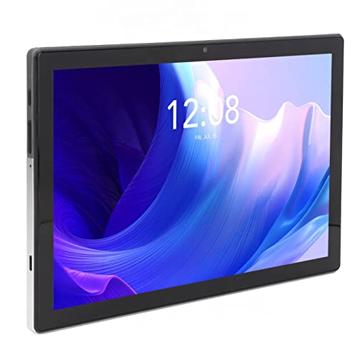 Rengu Tablet PC, Dual SIM Dual Standby 4G LTE Tablet PC 10.1 Inch 10GB 256GB for Gaming Connections (Silver)