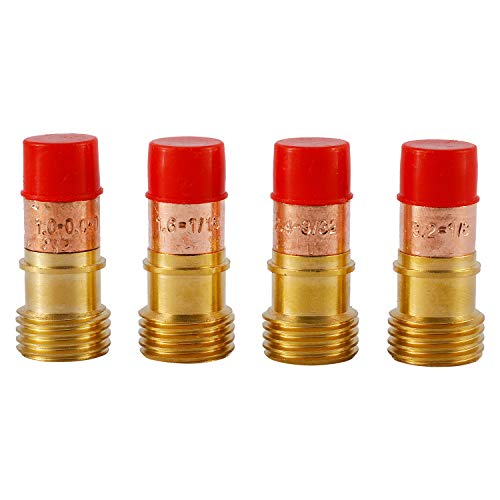 HYDDNice 39PCS TIG Stubby Gas Lens Collet Body Cup Set fit for DB SR WP 17 18 26 TIG Welding Torch
